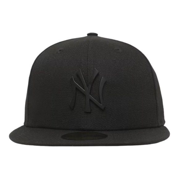 New Era | Accessories | New Era New York Yankees Metal Pack 59fifty Fitted Hat Cap Triple Black ...